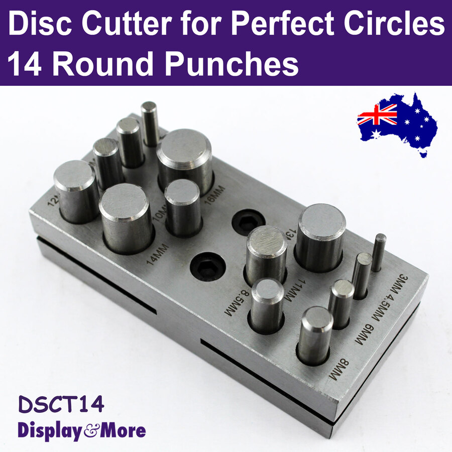 Disc CUTTER Tool Round Metal | with PUNCHES for Perfect Circles ...