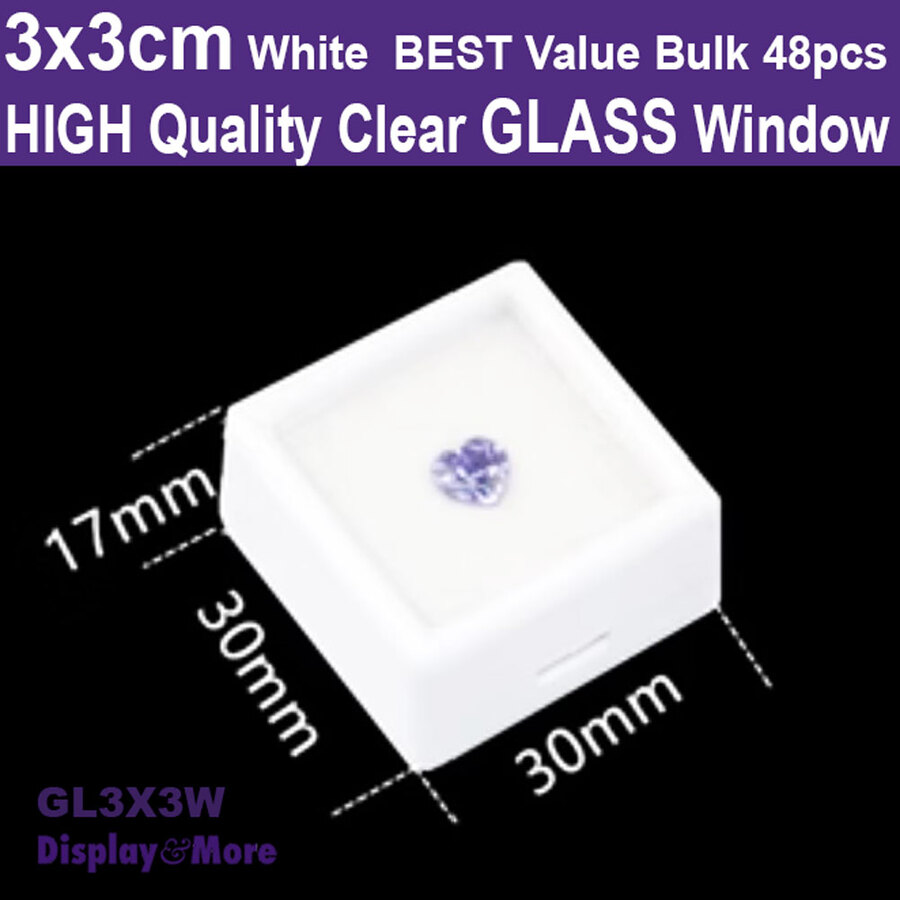 Gemstone Case GEM Box Opal Display | 48pcs | New HIGH Quality Clear ...