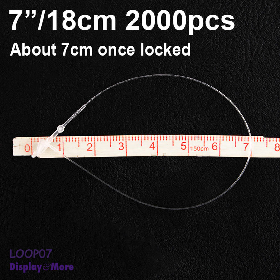 Loop PIN Tie Snap LOCK Tagging Clear | 2000pcs | for RETAIL Tags ...