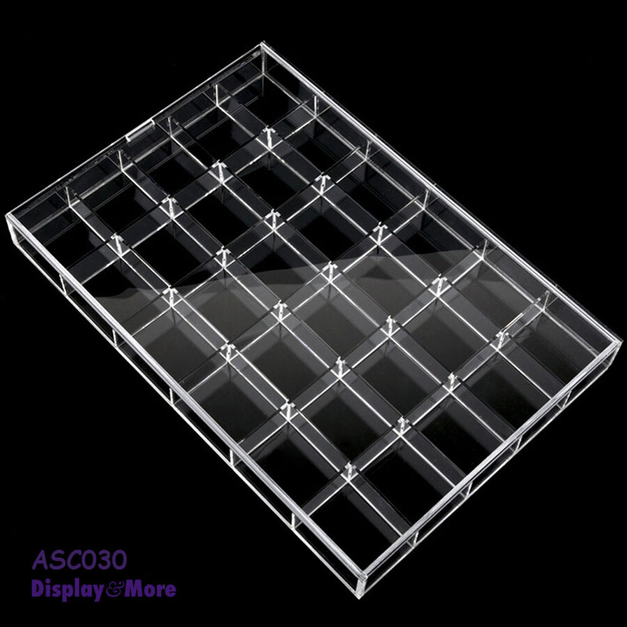 Bead Storage Display Case-30 Compartments | Clear Acrylic